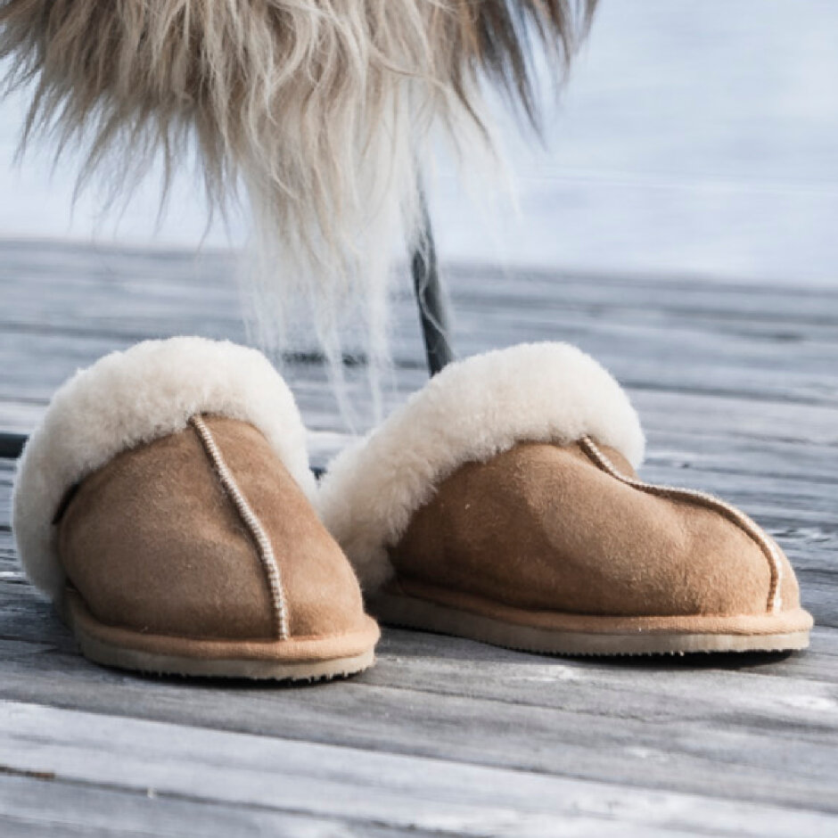 Shepherd Jessica Hjemmesko Chestnut │Sass.dk - Køb her