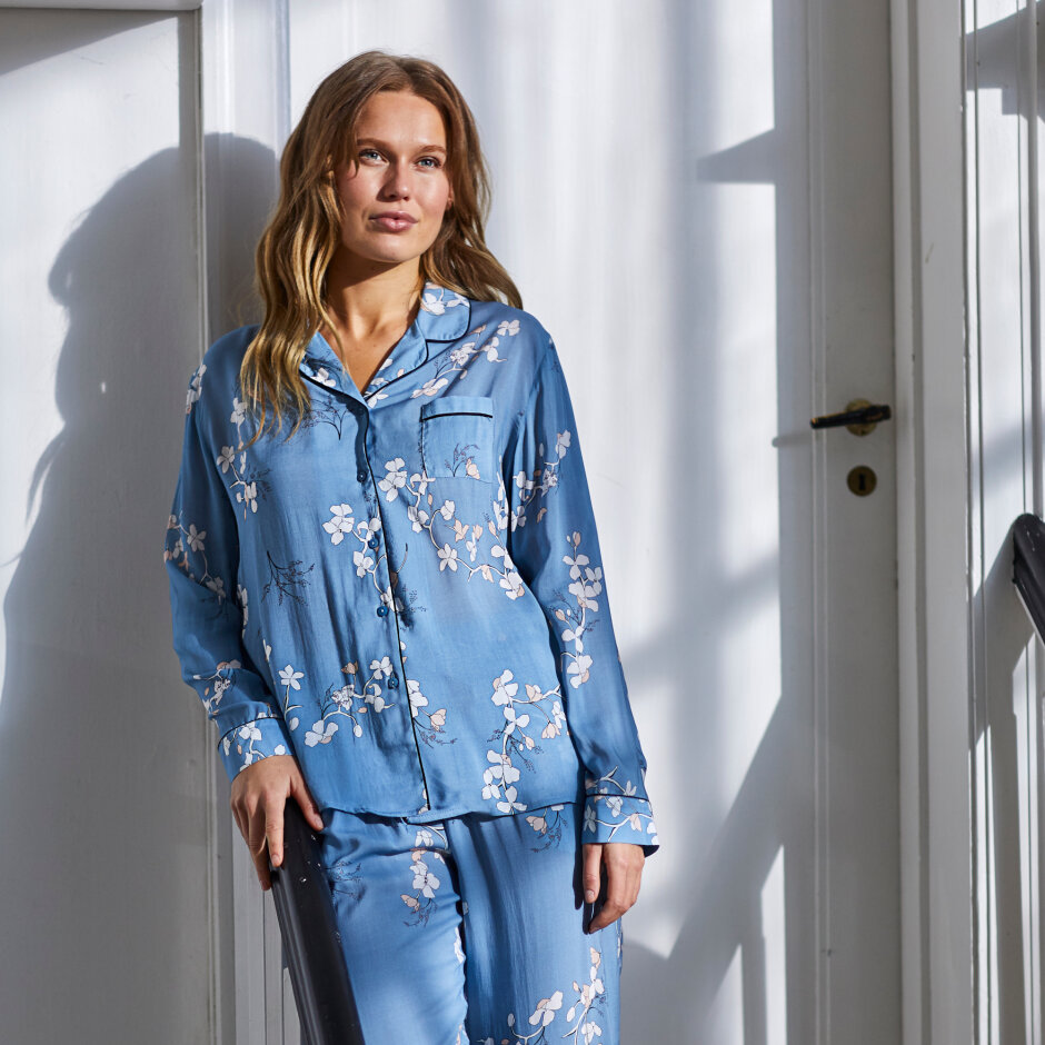 Pyjamas - CCDK - Josephine Pyjamas Skjorte Blue Shadow