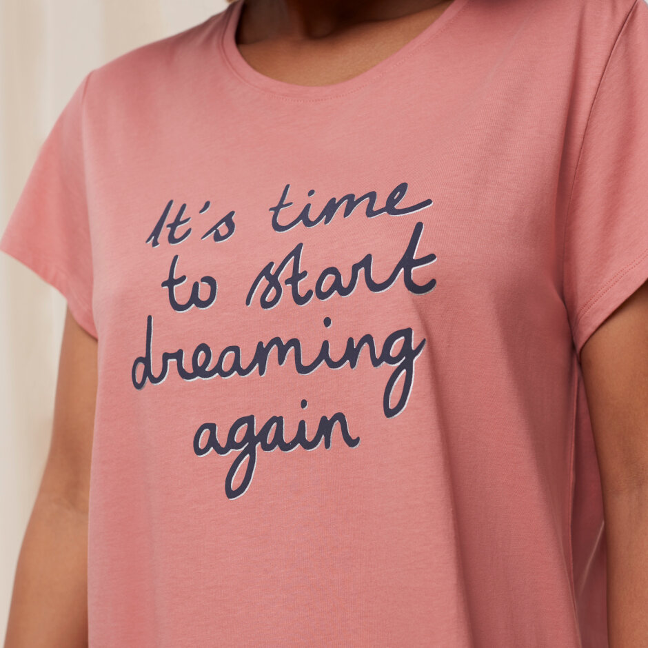 Natkjoler - Triumph - Natkjole med kort ærme Terracotta