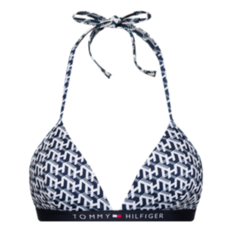 Core Solid Logo Bikini Top White - Shop hos Sass.dk